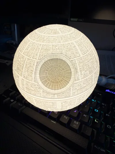 Death Star Lamp - Free 3D Print Model - MakerWorld
