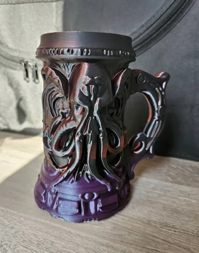 Cthulhu Can Holder (0.5L + 12oz Cans) - Beer mug by RUMcajz MakerWorld ...