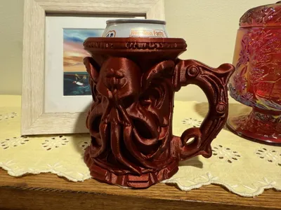 Cthulhu Can Holder (0.5L + 12oz Cans) - Beer mug by RUMcajz MakerWorld ...
