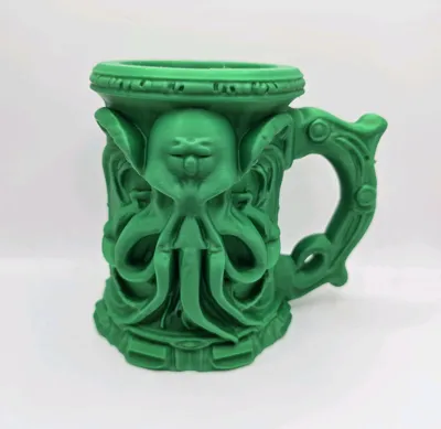 Cthulhu Can Holder (0.5L + 12oz Cans) - Beer mug by RUMcajz MakerWorld ...