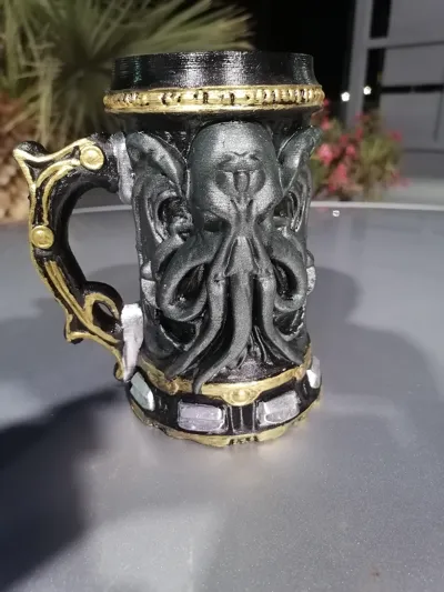 Cthulhu Can Holder (0.5L + 12oz Cans) - Beer mug by RUMcajz MakerWorld ...