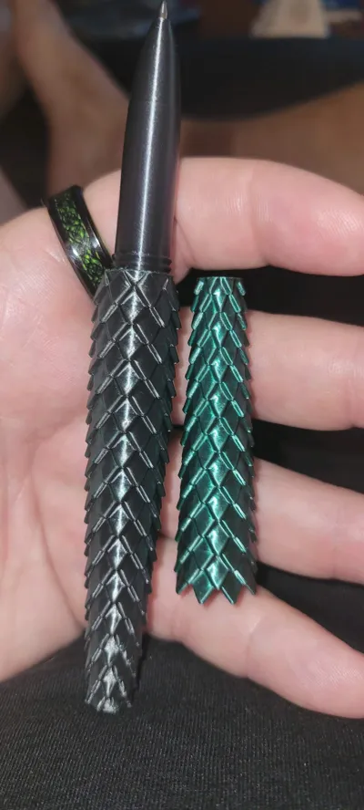 Seamless Dragon Scale Pen for Pilot G2 - Free 3D Print Model - MakerWorld