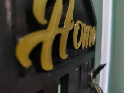 Keys Holder (Print in Place Folding Hooks) - Free 3D Print Model ...