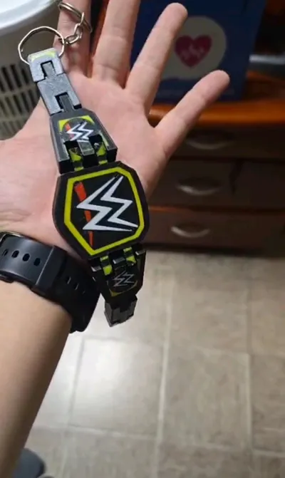 WWE Championship Title Flexi Toy and Keychain - Free 3D Print Model ...