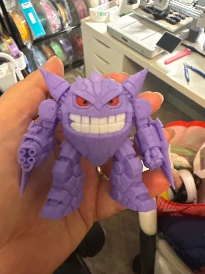 Robots: Mega Mecha Gengar! by orenlibane MakerWorld: Download Free 3D Models