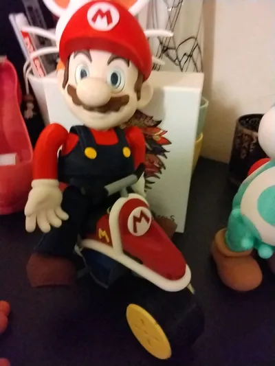 Mario Kart 8 Standard Motorcycle Figurine Adaptable Version Multicolor ...