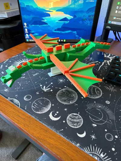 Minecraft Ender Dragon by printchallenge MakerWorld: Download Free 3D ...