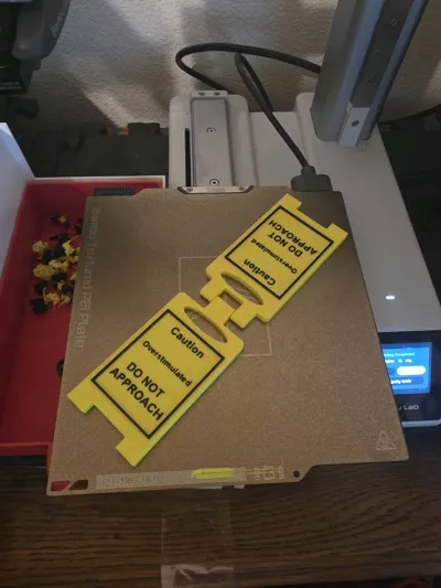 Overstimulated Desk Sign! - Free 3D Print Model - MakerWorld