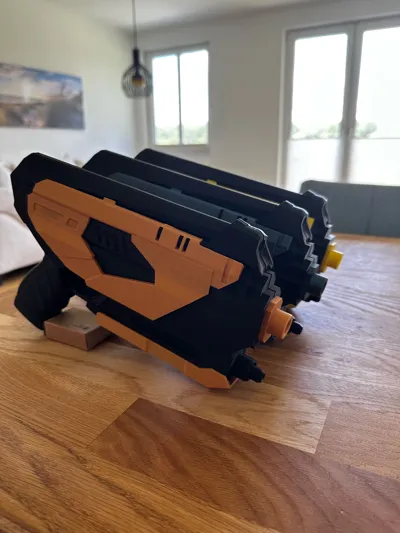 AquaPulse – Sci‑Fi Water Blaster - Free 3D Print Model - MakerWorld