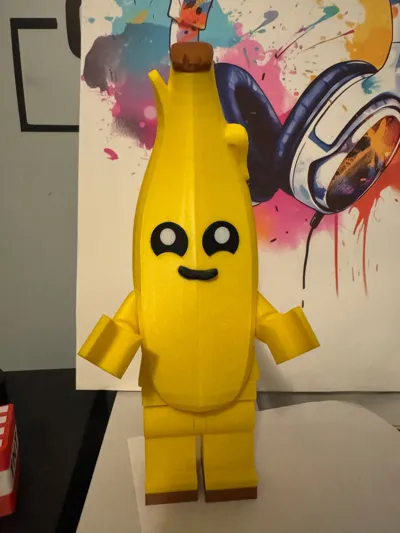 Fortnite Big Brick *Peely* Megafig 500% - Free 3D Print Model - MakerWorld