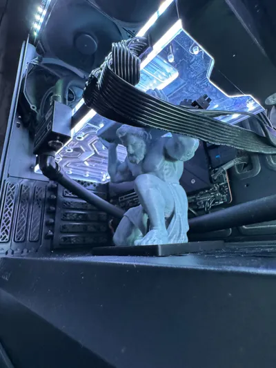 Atlas GPU Support Stand – Statue by Collektiva MakerWorld: Download ...