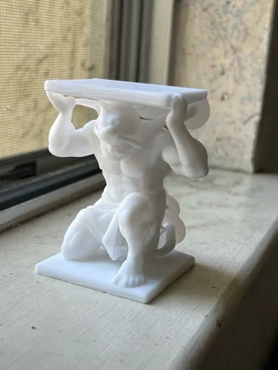 Atlas GPU Support Stand – Statue by Collektiva MakerWorld: Download ...