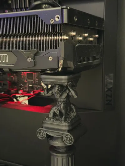 Atlas GPU Support Stand – Statue by Collektiva MakerWorld: Download ...