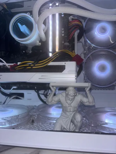 Atlas GPU Support Stand – Statue by Collektiva MakerWorld: Download ...