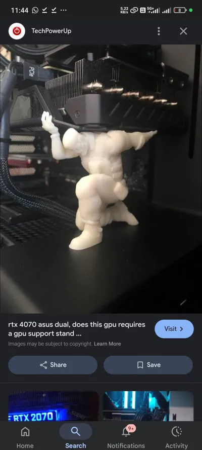 Atlas GPU Support Stand – Statue by Collektiva MakerWorld: Download Free 3D Models