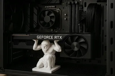 Atlas GPU Support Stand – Statue by Collektiva MakerWorld: Download ...