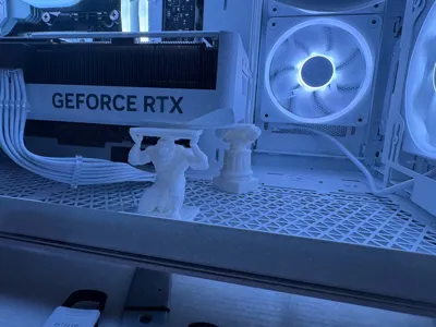 Atlas GPU Support Stand – Statue - Free 3D Print Model - MakerWorld