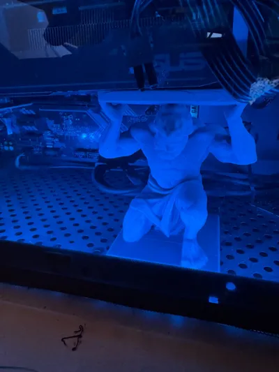 Atlas GPU Support Stand – Statue by Collektiva MakerWorld: Download ...