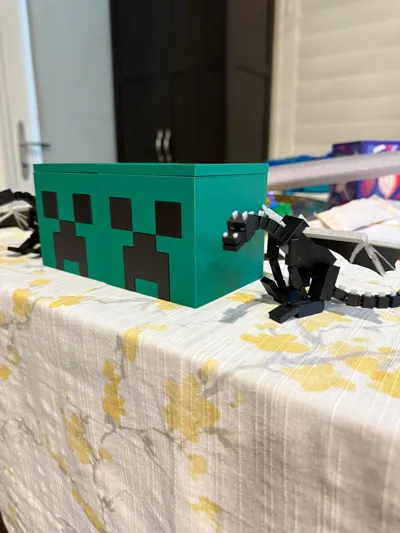 Minecraft creeper piggy bank - Free 3D Print Model - MakerWorld