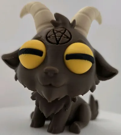 Cute Demon Goat Kawaii 3D sweet evil 666 NO AMS - Free 3D Print Model ...