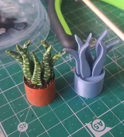 Miniature Plant – for Book Nooks & Mini Libraries - Free 3D Print Model ...