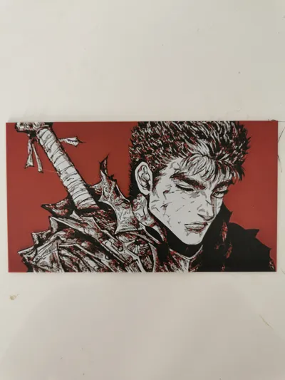 Berserk Guts silhouette - Hueforge by Memes - MakerWorld