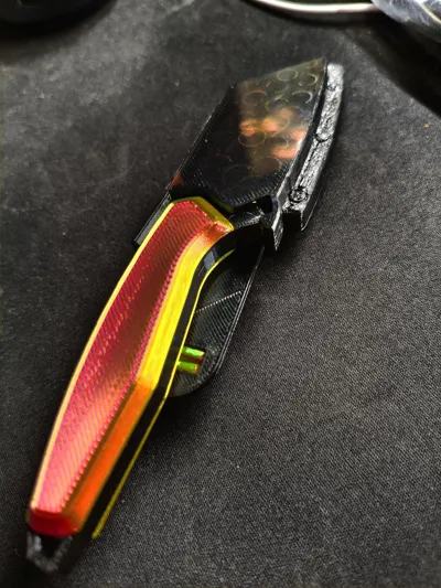 EDC Utility knife, fixed blade with sheath. v4 by maker209 MakerWorld ...