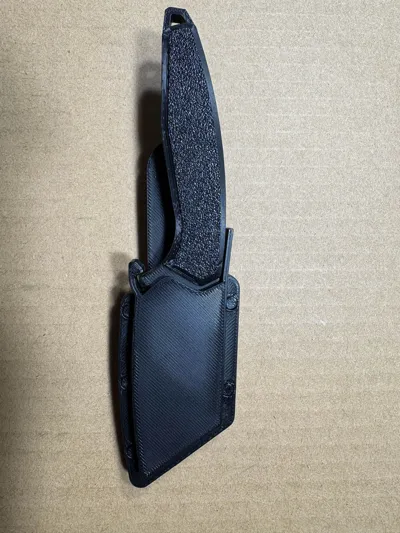 EDC Utility knife, fixed blade with sheath. v4 by maker209 MakerWorld ...