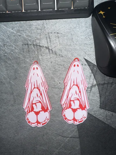 Naughty Ghost Keychain by threedee - MakerWorld