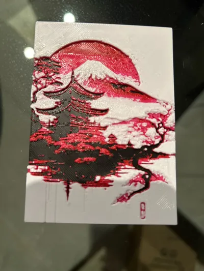 Japanese Nature Landscape Hueforge by BuzzEye MakerWorld: Download Free ...