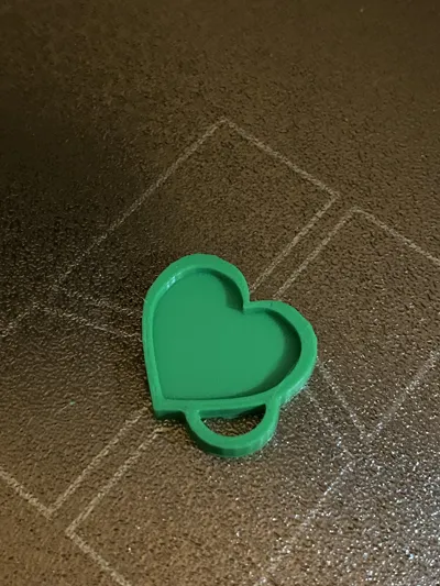 Heart keychain template by Edmund3D - MakerWorld