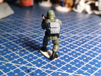 Assault Green Army Man Mini Miniature Soldier by Florida Features ...