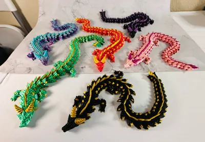 Emberling - Articulated Dragon (Full Size) by hollowmaker MakerWorld ...