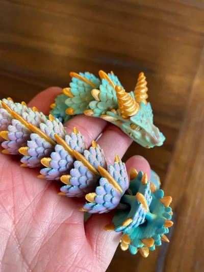 Emberling - Articulated Dragon (Full Size) - Free 3D Print Model ...