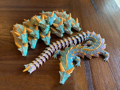 Emberling - Articulated Dragon (Full Size) - Free 3D Print Model ...