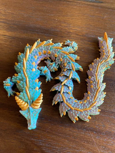 Emberling - Articulated Dragon (Full Size) - Free 3D Print Model ...