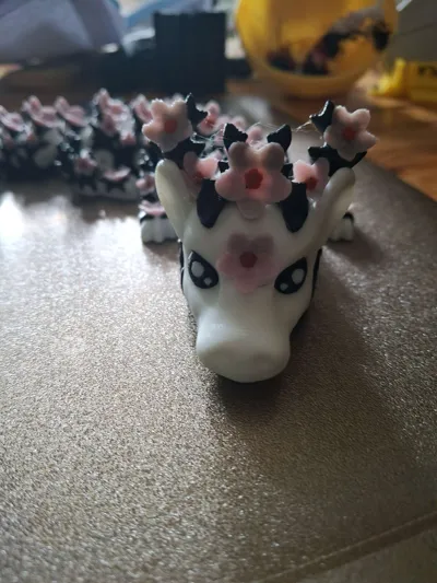 Blossom Articulated Dragon - By Vixvvo3D by Vixvvo3D MakerWorld: Download Free 3D Models