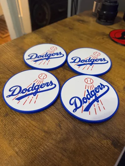 Dodgers Coaster by mipmay3D MakerWorld: Download Free 3D Models