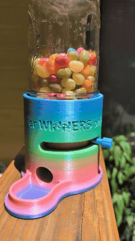 Mason Jar Candy Dispenser by chug MakerWorld: Download Free 3D Models
