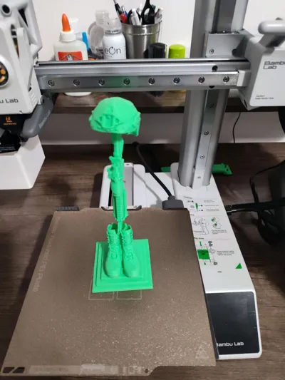 Fallen Soldier Memorial BF Cross by DTM247 MakerWorld: Download Free 3D Models