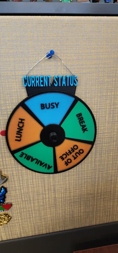 Office Door Status Wheel Sign by Okietronics MakerWorld: Download Free ...