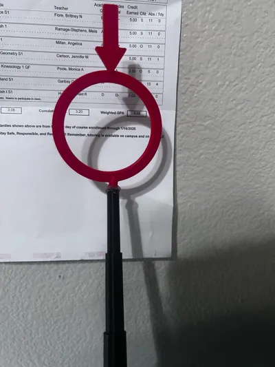 collapsible/extendable red circle with arrow meme - Free 3D Print Model ...