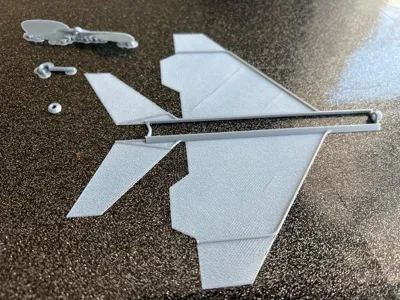 Wind-up aircraft "JetBuzz" by Arty_SC MakerWorld: Download Free 3D Models