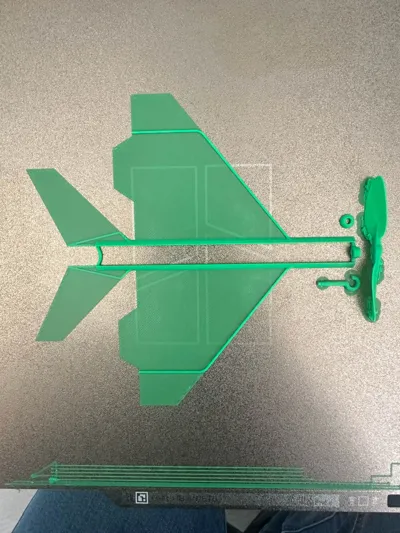 Wind-up aircraft "JetBuzz" - Free 3D Print Model - MakerWorld