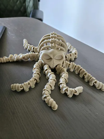 Articulated Skeleton Octopus - Free 3D Print Model - MakerWorld