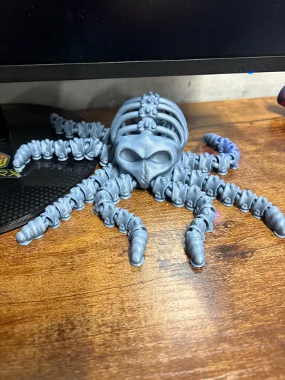 Articulated Skeleton Octopus - Free 3D Print Model - MakerWorld