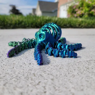 Articulated Skeleton Octopus - Free 3D Print Model - MakerWorld