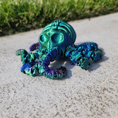 Articulated Skeleton Octopus - Free 3D Print Model - MakerWorld