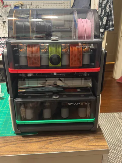 Flip Flop Dual AMS Stacker - Free 3D Print Model - MakerWorld