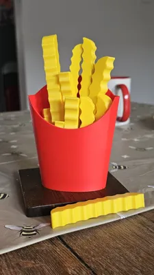 French Fries and Holder - Free 3D Print Model - MakerWorld